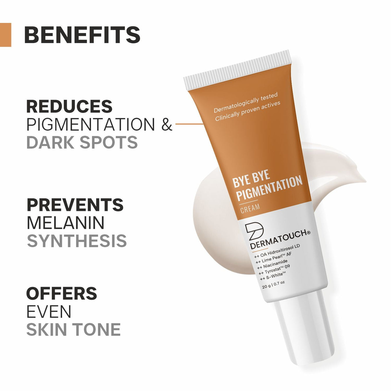 Dermatologist Tested Bye Bye Pigmentation Cream by Dermatouch – DERMATOUCH