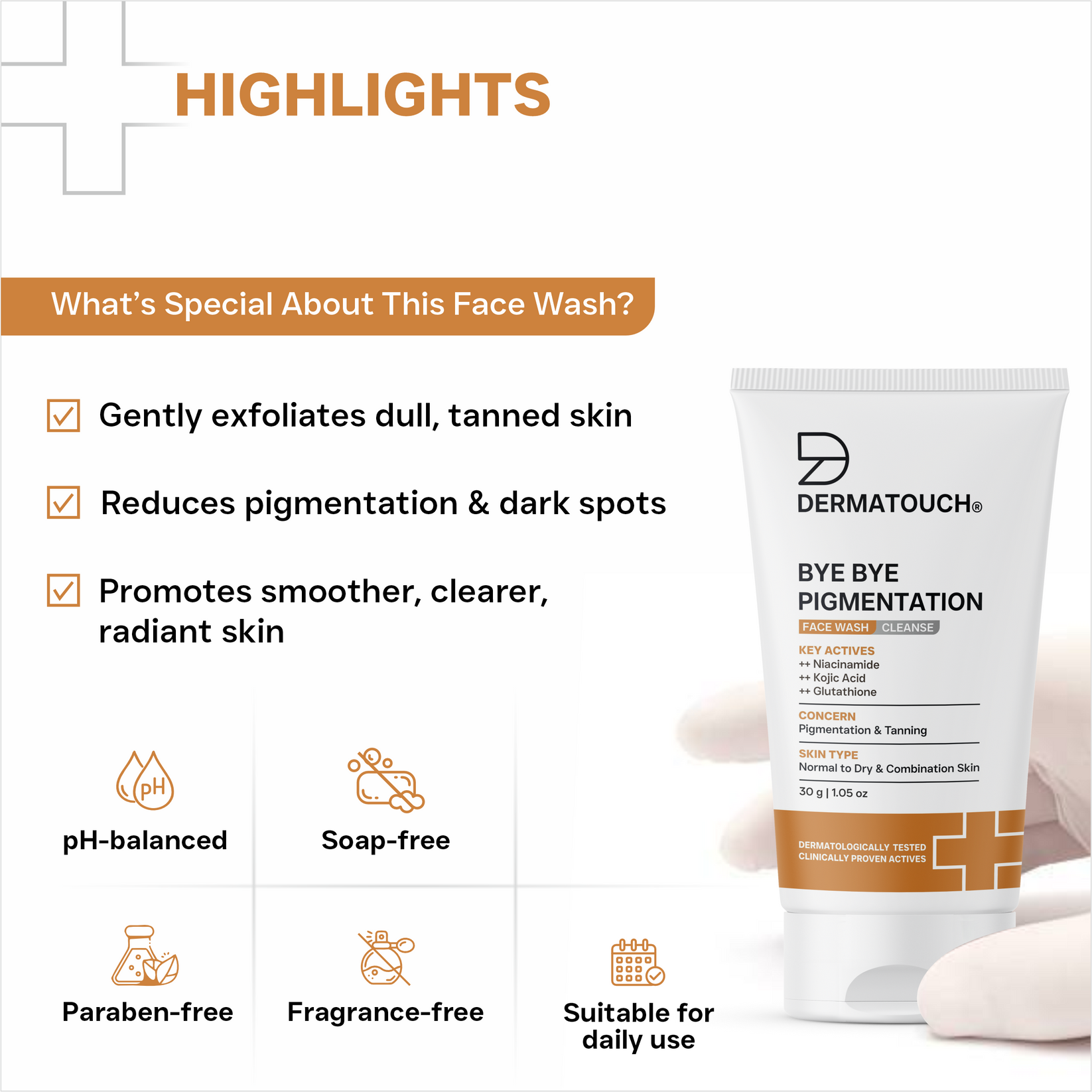 Shop Bye Bye Pigmentation Face Wash | Trusted Indian Pharmacy Brand ...