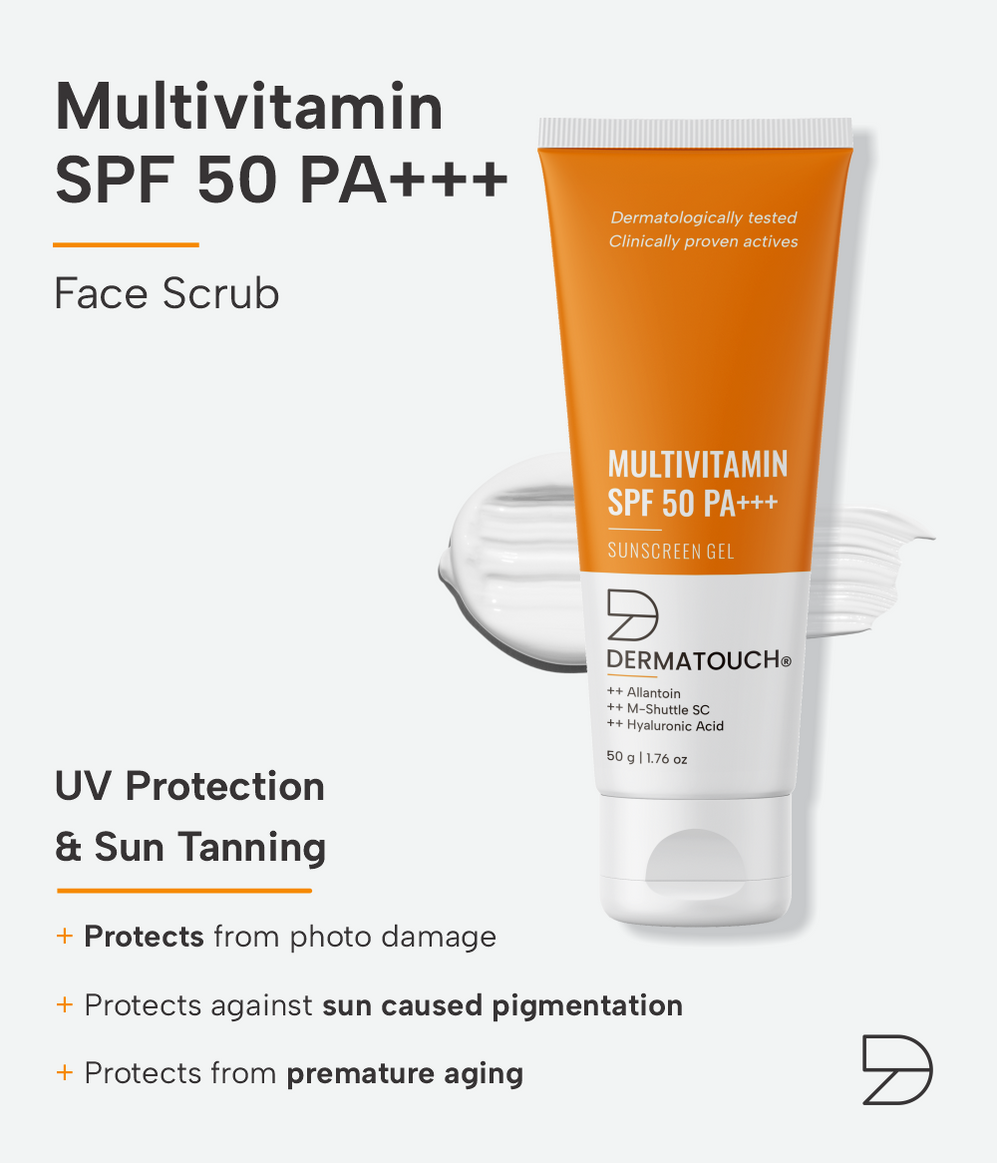 Buy Multivitamin sunscreen gel SPF 50 PA+++ | 8 Week Pack - Dermatouch