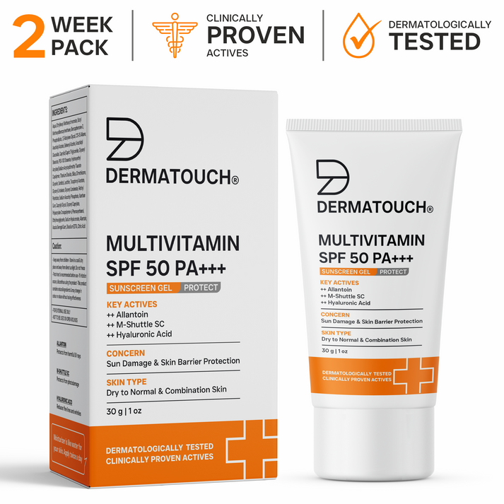 Multivitamin SPF 50 PA+++ Sunscreen Gel 30g – DERMATOUCH